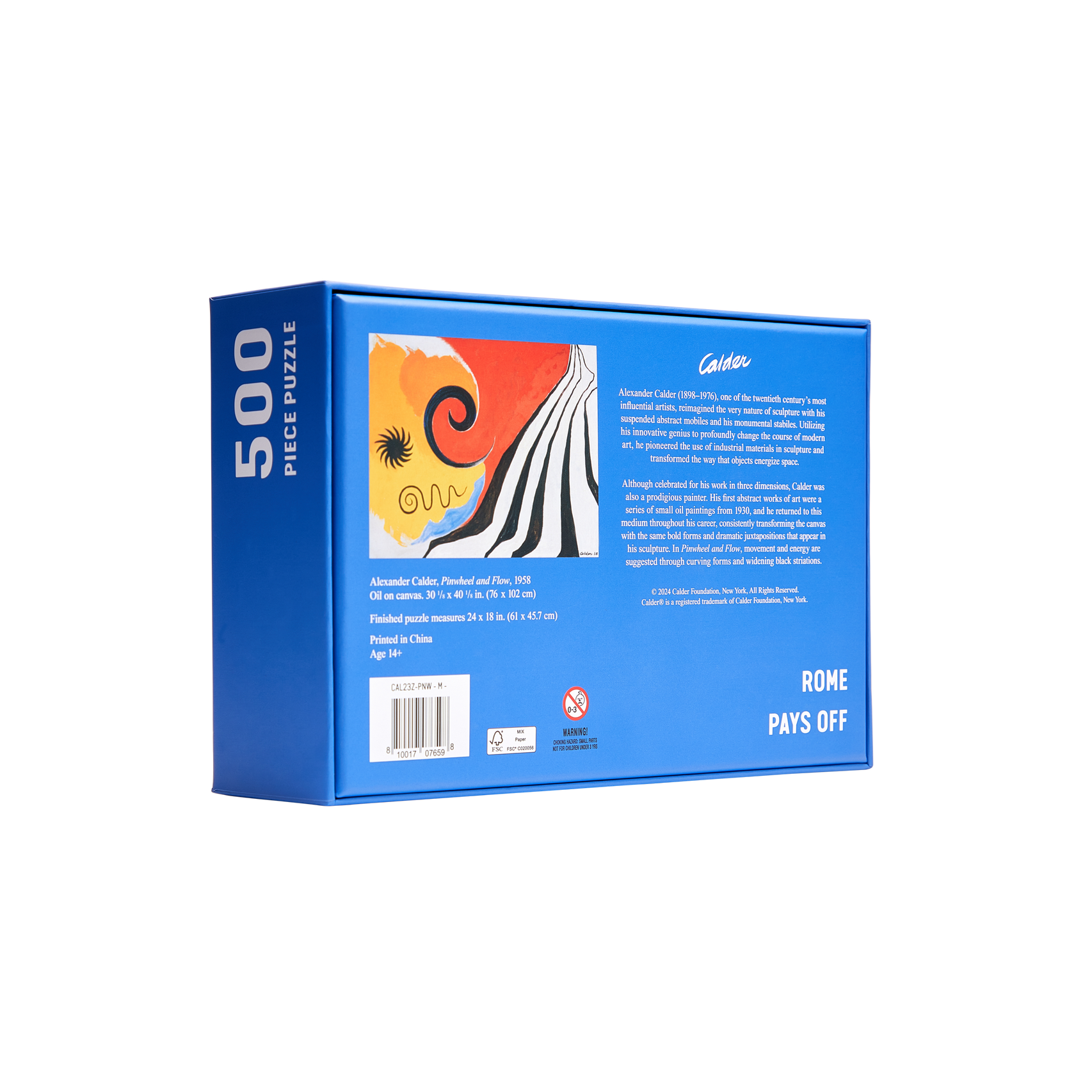 Calder “Pinwheel and Flow” 500 pc. Puzzle – ROME PAYS OFF